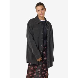 Noisy may Damen Jeansjacke "NMALVA L/S DNM SHACKET AZ387BL NOOS", blau, Gr. XL, unifarben, Denim/Jeans, Obermaterial: 100% Baumwolle, Jacken