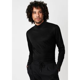 DESOTO Herren Rollkragenshirt "Jersey Rollkragenshirt langarm", schwarz, Gr. M, unifarben, Jersey, Obermaterial: 100% Baumwolle, Shirts,