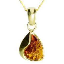 OSTSEE-SCHMUCK Damen Kette mit Anh&auml;nger "OSTSEE-SCHMUCK Kette mit Anh&auml;nger Jeska 20 mm", 45cm, Gelbgold 333, L: 42, gold, Gelbgold 333, Halsketten