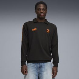 Puma Herren Sweatshirt "Galatasaray SK KING Drill Top Herren", schwarz, Gr. S, Obermaterial: 30% Polyester, 70% Baumwolle; Rippe: 97% Baumwolle, 3%