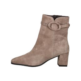Caprice Damen Stiefelette "Caprice Stiefelette Veloursleder", Gr. 38, beige, Veloursleder, Schuhe