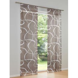 Schiebegardine HEINE HOME, B:60cm H:175cm, grau, Polyester, Gardinen