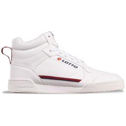 Lotto Damen Sneaker, Gr. 36, rot, Kunstfaser, Synthetik, clean, Schuhe, - mit bequem gepolsterter Schaftkante