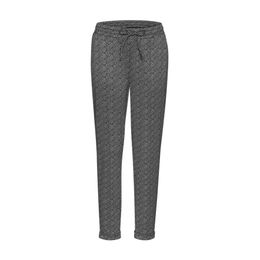 Vivance Damen Jogger Pants, schwarz-wei&szlig;, Gr. 36, gemustert, Stoff, Obermaterial: 84% Polyester, 14% Viskose, 2% Elasthan, Hosen, mit