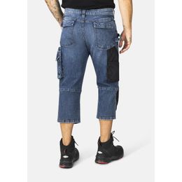 Herren 3/4-Jeans "MARLOW Pro Workwear Arbeits- 3/4-Jeans", blau, Gr. 56, HERO by John Medoox, Denim/Jeans, 98% Baumwolle, 2% Elasthan, Jeans,
