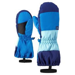 Ziener Kinder Fäustlinge "LIWI-Z AS glove mini", blau, Gr. 4, Obermaterial: 100% Polyester; Innenhand: 100% Polyester; Futter: 100% Polyester;