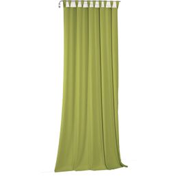Vorhang WIRTH, B:65cm H:125cm, gr&uuml;n, Jacquard, Baumwolle, Polyester, Wohnzimmer, Gardinen, "Newbury"