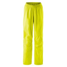 Gonso Damen Fahrradhose "Save Pants W", gelb, Gr. 50, 100% Polyester, Hosen, Damen Regenhose, wasserdichte Radhose, ideal als robuste &Uuml;berhose