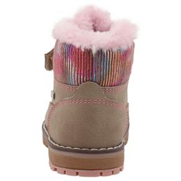 Tom Tailor M&auml;dchen Winterboots, Gr. 23beige, rosa, Lederimitat, Glitzer, Schuhe, mit Tex-Ausstattung