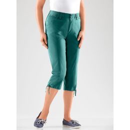 Casual Looks Damen Caprihose, blau, Gr. 40, unifarben, 98% Baumwolle, 2% Elasthan, Hosen