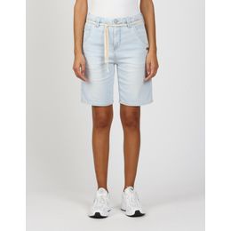 Gang Damen Jeansbermudas "94VIA BERMUDA", blau, Gr. 34, Denim/Jeans, Obermaterial: 98% Baumwolle, 2% Elasthan, Jeans, weich fallend
