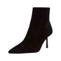 Steve Madden Damen High-Heel-Stiefelette "Steve Madden Stiefelette Veloursleder", Gr. 39, schwarz, Veloursleder, Schuhe