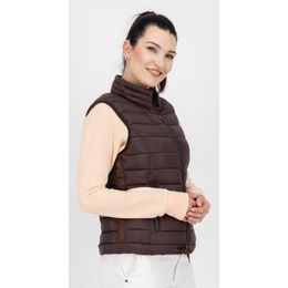 LPO Damen Steppweste "GREENLAND II VEST Women", braun, Gr. 38, 100% Polyester, Westen, zum Wenden