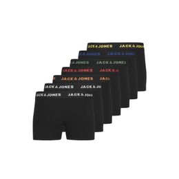 Jack & Jones JACK & JONES Jungen Boxershorts "Boxershort JACBASIC TRUNKS 7 PACK JNR 7er Pack", Gr. 128, schwarz, Obermaterial: 95% Baumwolle CO. 5% Elasthan EL.,