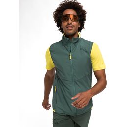Maier Sports Herren Softshellweste "Brims Vest M", gr&uuml;n, Gr. 62, 100% Polyester (recycelt), Westen, atmungsaktive Herren Weste, wasserabweisende