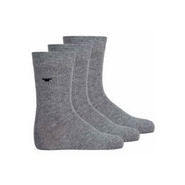 Tom Tailor M&auml;dchen Kurzsocken "Socken 3er Pack", Gr. 27, grau, Obermaterial: 77% Baumwolle CO. 20% Polyamid PA. 3% Elasthan EL., Socken