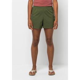 Jack Wolfskin Damen Shorts "WANDERTHIRST SHORTS W", grün, Gr. 46, OBERSTOFF 94% POLYAMID, 6% ELASTHAN FUTTER 100% POLYESTER, Hosen
