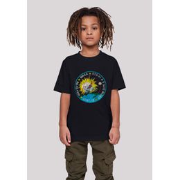 T-Shirt F4NT4STIC "NASA STS 41 Discovery Mission Badge Distressed", Mädchen, Gr. 110/116, schwarz, Obermaterial: 100% Baumwolle, regular fit, Rundhals, ohne Bündchen, Shirts T-Shirt, Premium Qualität