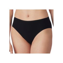 Schiesser Damen Slip "Slip 3er Pack", Gr. 38, schwarz, Obermaterial: 95% Baumwolle CO. 5% Elasthan EL., Unterhosen
