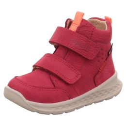 Superfit M&auml;dchen Winterboots "BREEZE WMS: mittel", Gr. 22, rot, Nubukleder, unifarben, Schuhe, Babyschuh, Klettschuh mit GORE-Tex, Gr&ouml;&szlig;enschablone