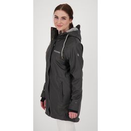 DEPROC Active Damen Regenjacke "Friesennerz ELLESMERE WOMEN", grau, Gr. 44, Obermaterial: 100% Polyurethan;Futter: 100% Polyester, Jacken, auch in