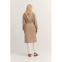 Bugatti Damen Trenchcoat, beige, Gr. 38, unifarben, 65% Baumwolle, 35% Polyester, M&auml;ntel, wasserabweisend