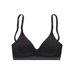 Lascana Damen Bralette-BH "Freya", Gr. 90, schwarz, Spitze, Obermaterial: 36% Polyamid, 29% Polyester, 27% Baumwolle, 8% Elasthan, BHs, ohne B&uuml;gel