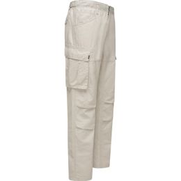 Ragwear Herren Cargohose "Merly Long Linen", weiß, Gr. 32, Material: 65% Baumwolle, 35% Leinen, Hosen, Lange luftige Herren Hose mit vielen Taschen