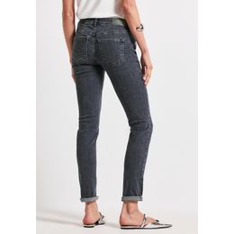 Street One Damen Comfort-fit-Jeans, grau, Gr. 32, unifarben, Jeans, 82% Baumwolle, 15% Polyester, 3% Elasthan, Jeans, Middle Waist