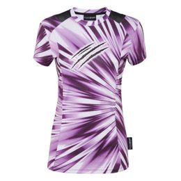 Plein Sport Damen T-Shirt "Scratch", lila, Gr. XXL, Obermaterial: 95% Polyester, 5% Elasthan, Shirts