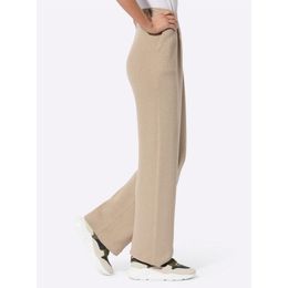 CR&Eacute;ATION L CREATION L Damen Strickhose, beige, Gr. 36, unifarben, 59% Polyacryl, 27% Wolle, 9% Polyester, 5% metallisierte Fasern, Hosen