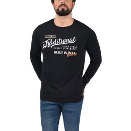 Blend Herren Longsleeve "Longsleeve BHDopper", schwarz, Gr. M, Web, Obermaterial: 100% Baumwolle CO., Shirts