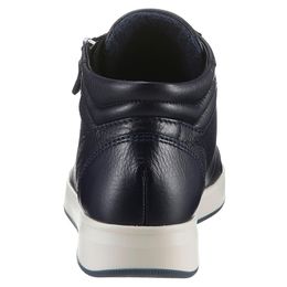 Ara Damen Schn&uuml;rboots "ROM", Gr. 5,5, blau, Glattleder, Schuhe, Keilabsatz, High Top-Sneaker, Freizeitschuh in Schuhweite G = weit