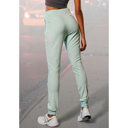 Damen Loungepants, French Connection, Gr. 44, gr&uuml;n, Obermaterial: 70% Viskose, 25% Polyamid, 5% Elasthan, bestickt, unifarben, Hosen, schmale