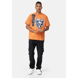 Recovered Damen T-Shirt "NFL Bears Relaxed", orange, Gr. L, bedruckt, 100% Baumwolle, Shirts, f&uuml;r alle Chicago Bears-Fans
