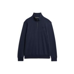 Superdry Herren Sweatshirt "Sweatshirt Essential Logo Henley", blau, Gr. XL, Obermaterial: 70% Baumwolle CO. 30% Polyester PES., Sweatshirts