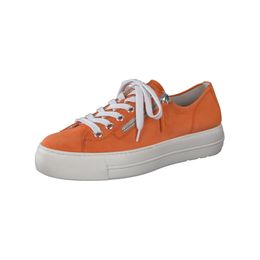 Paul Green Damen Sneaker "Paul Green Sneaker Veloursleder", Gr. 40,5, orange, Veloursleder, Schuhe
