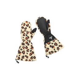 WeeDo Kinder Fäustlinge "CHEETAHDO"leo print, Gr. 116, Obermaterial: 100% Polyester; Obermaterial 2: 100% Polyurethan; Futter: 100% Polyester;
