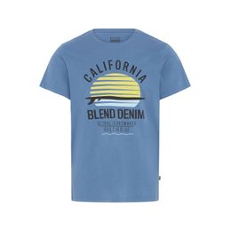 Blend Herren T-Shirt "T-Shirt BHCalifo", blau, Gr. L, Obermaterial: 100% Baumwolle CO., Shirts