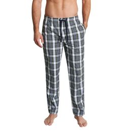 Tom Tailor Herren Pyjamahose "Dakota", Gr. 48, gr&uuml;n, Popeline, Obermaterial: 100% Baumwolle, kariert, Hosen, Bindeband, Seitentaschen, locker,