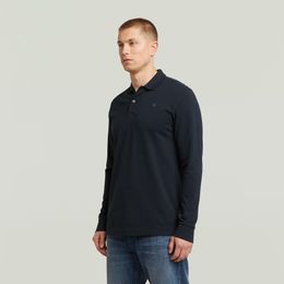 G-Star Raw G-STAR Herren Poloshirt "Dunda Slim Polo"salute, Gr. XL, unifarben, Piqu&eacute;, Obermaterial: 95% Baumwolle, 5% Elasthan, Shirts, lang&auml;rmlig, mit Logo