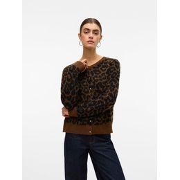 Véro Moda Vero Moda Cardigan in Hellbraun/ Schwarz - 51% | Größe XS | Damen-pullover-cardigans