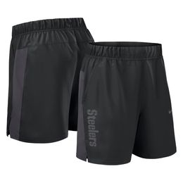 Nike M&auml;dchen Sporthose "Nike Shorts Pittsburgh Slers Nike Woven Victory", schwarz, Gr. XL, 100% Polyester, Hosen