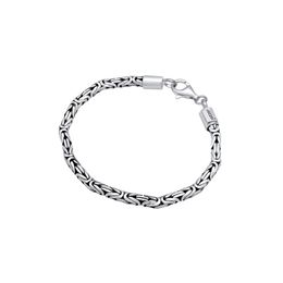 Kuzzoi Herren Armband "Herren K&ouml;nigskette Robust 925 Silber", 19cm, ohne Stein, Silber 925 (Sterlingsilber)grau, Silber 925 (Sterlingsilber),