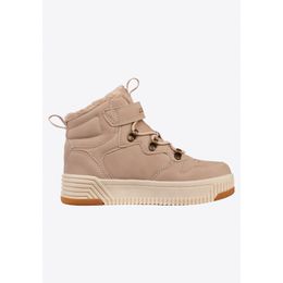 Lotto Kinder Sneakerboots, Gr. 25beige, sanftes weiß, Synthetik, Textil, Schuhe, Winterschuhe, Schnürboots, Sneaker, gefüttert