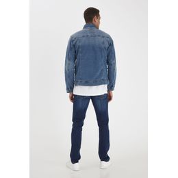 Blend Herren Jeansjacke "BHNARIL", blau, Gr. L, Abriebeffekte, Denim/Jeans, Obermaterial: 99% Baumwolle, 1% Elasthan, Jacken, washed