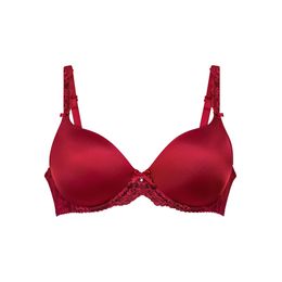 Anita Damen Schalen-BH "Schalen BH mit B&uuml;gel Bobette", Gr. 85, rot, Spitze, Obermaterial: 83% Polyamid PA. 17% Elasthan EL., BHs