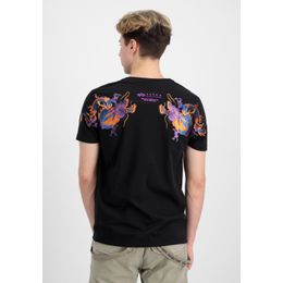 Herren T-Shirt "Dragon EMB T-Shirt", schwarz, Gr. XXXL, Alpha Industries, Obermaterial: 100% Baumwolle, Shirts