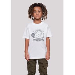 T-Shirt F4NT4STIC "The Laughing Cow Produit Extra Fin", M&auml;dchen, Gr. 122/128, wei&szlig;, Obermaterial: 100% Baumwolle, regular fit, Rundhals, ohne B&uuml;ndchen, Shirts T-Shirt, Premium Qualit&auml;t