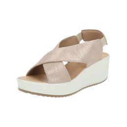IGI&CO IGI & CO Damen Keilsandalette "IGI & CO Sandalen Leder", Gr. 41, beige, Leder, Schuhe